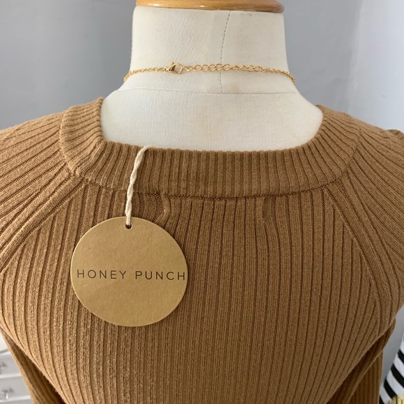 Honey Punch | Dresses | Honey Punch Cold Shoulder Sweater Dress Size S ...